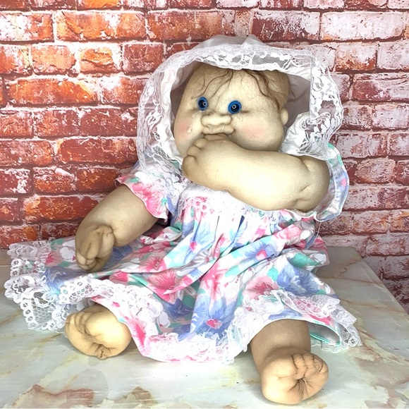 Toys | Vintage 9s Hand Crafted Plush Baby Doll | Poshmark